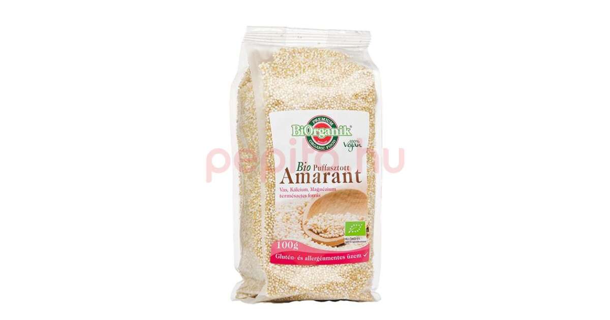 BIO BIORGANIK PUFFASZTOTT AMARANT 100G | Pepita.hu