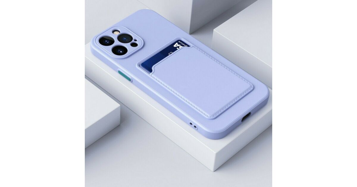 Xiaomi Redmi Note 14 5G (Global), Szilikon tok, kártyatartóval, Wooze ...