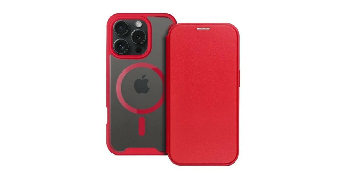 Apple iPhone 16 Pro Max, Oldalra nyíló tok, kártyatartóval, átlátszó ...