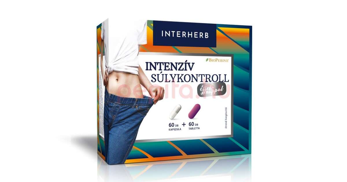 INTERHERB INTENZÍV SÚLYKONTROLL KAPSZULA+TABLETTA 2X60DB | Pepita.hu