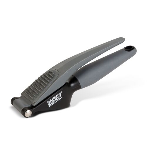 Baker's Secret Edelstahl-Knoblauchpresse 18,5 cm, ergonomische manuelle ...