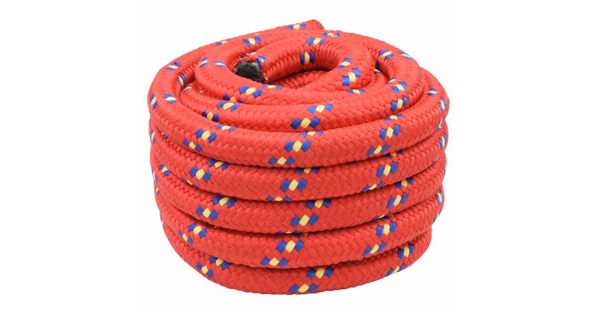 vidaXL Csónak Kötél 10 m 3 Piros PP | Pepita.hu