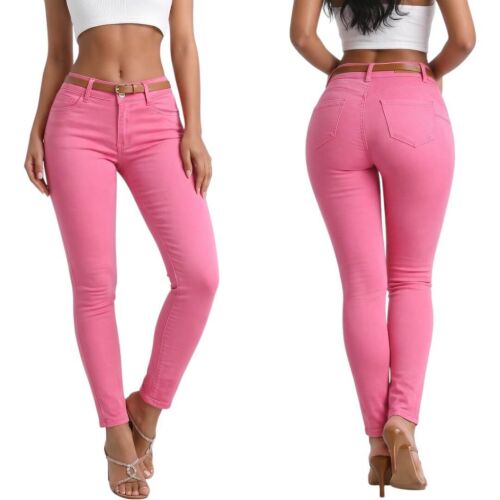 Plus size push-up skinny farmernadrág - rózsaszín | Pepita.hu