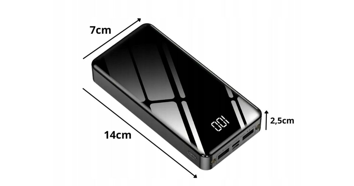 20000 mAh-s külső akkumulátor 2 LED (100 db) | Pepita.hu