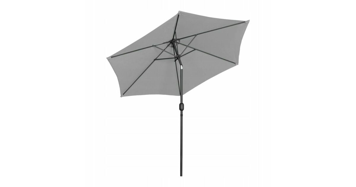 Umbrela terasa gradina, cu inclinare si husa, 300cm, Gri | Pepita.com
