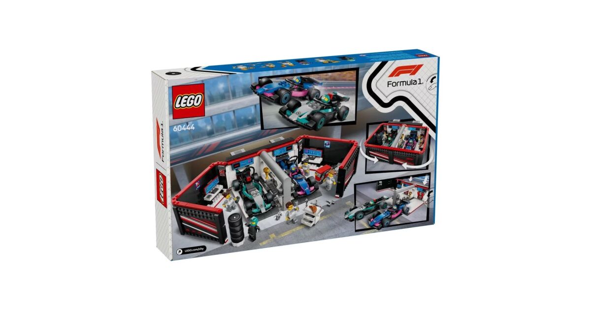 LEGO® City 60444 F1-es garázs, Mercedes-AMG és Alpine autók | Pepita.hu
