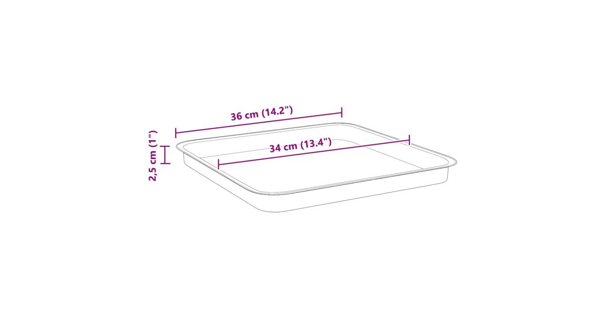 vidaXL Tavă Pătrată pentru Flori 24 pcs Roșu cărămidă 36 x 36 x 2.5 cm ...