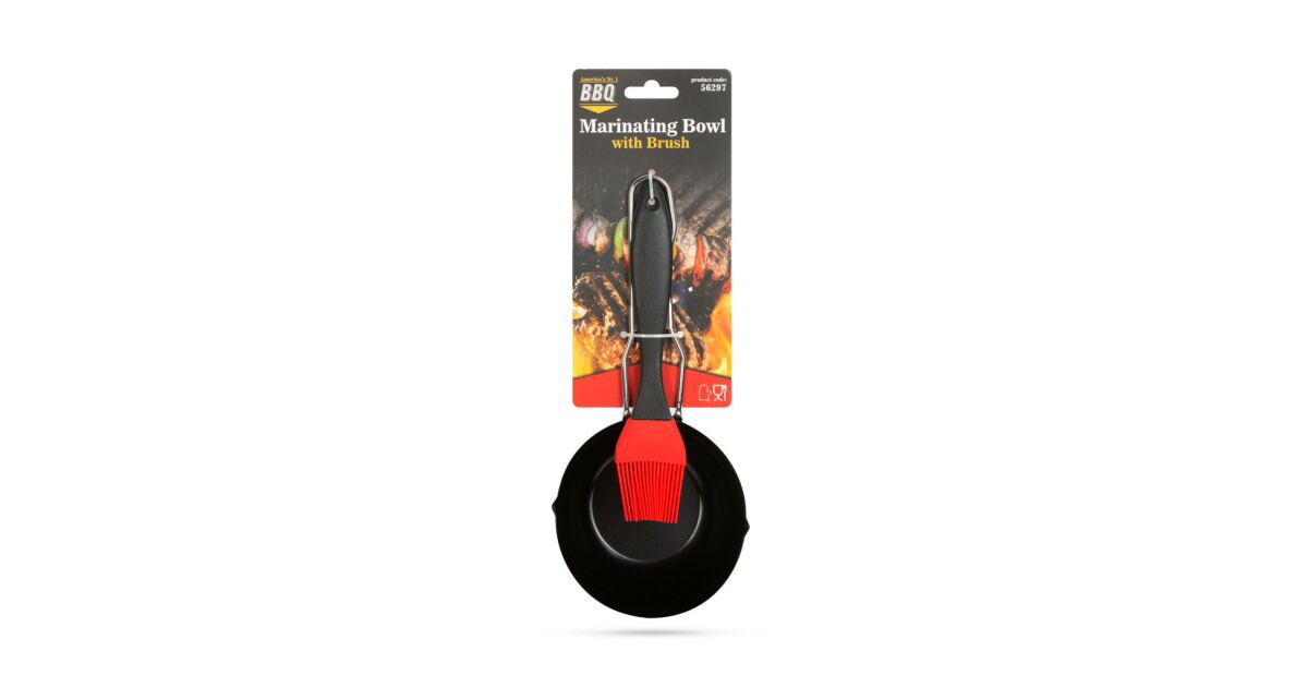 Pácoló tál ecsettel - 11,5 x 6,6 cm | Pepita.hu