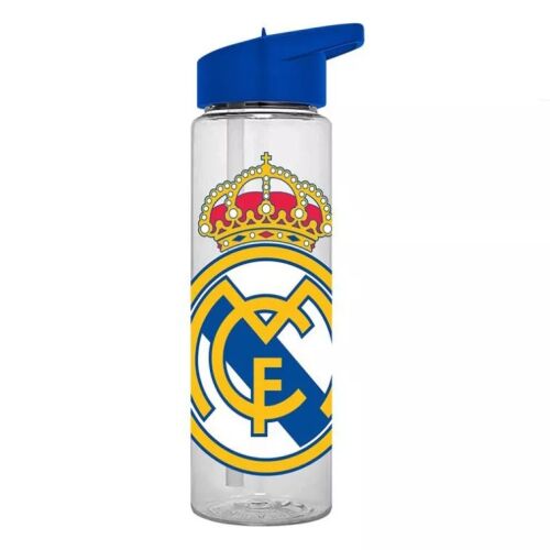 Sticlă de plastic cu pai Real Madrid Hala 600 ml | Pepita.com