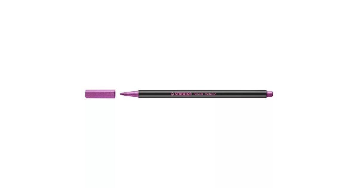 Stabilo Pen 68 Metallic Filzstift, Metallic Rosé | Pepita.com