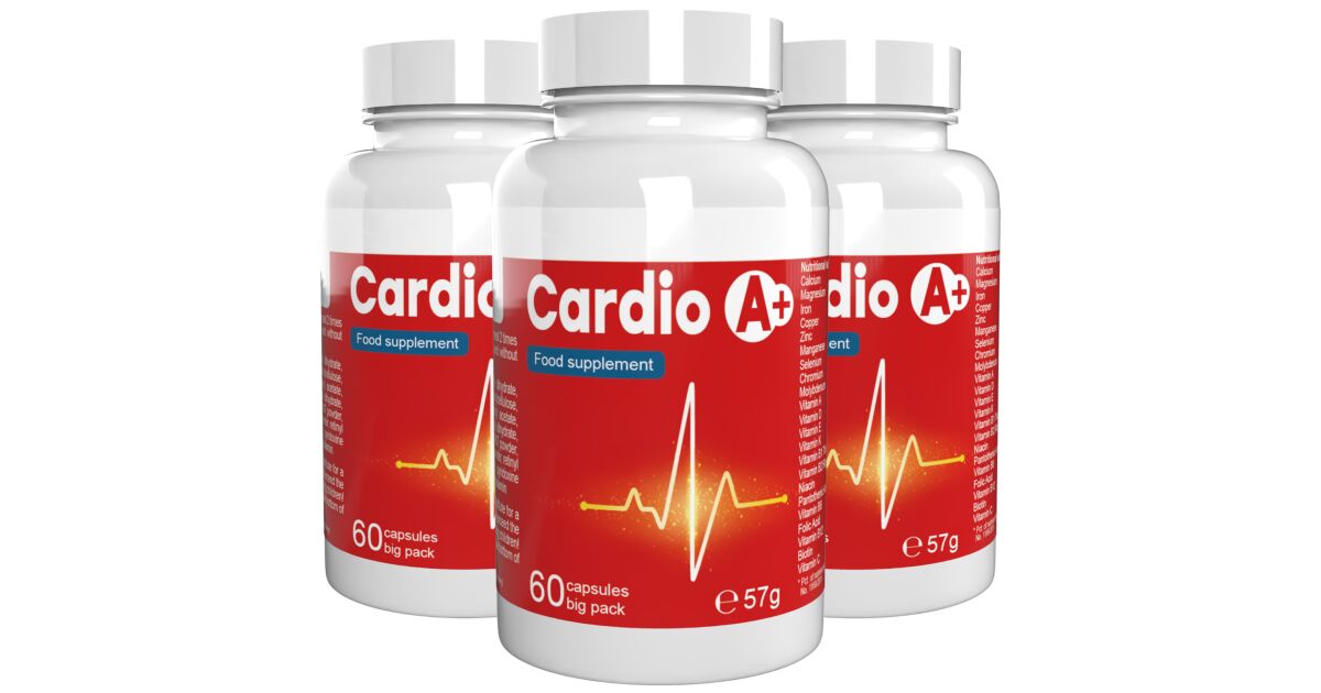 Cardio A+ - 180 kapszula (3 darabos csomag) - Svájci formula - 22 ...