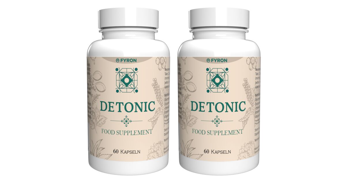 Detonic - 120 Capsule (Pachet de 2) cu Glucomanan, Cacao și Vit. B ...
