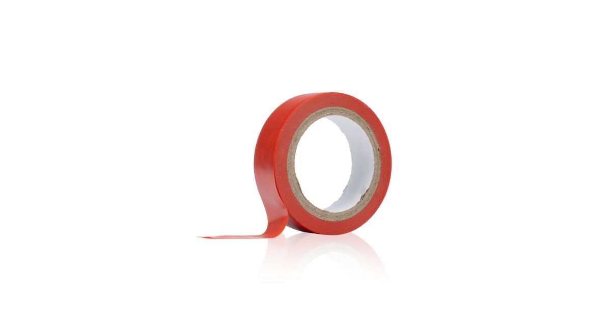 Bandă Izolatoare PVC 10 m - Roșie, Flexibilă | 16 mm x 0,13 mm ...