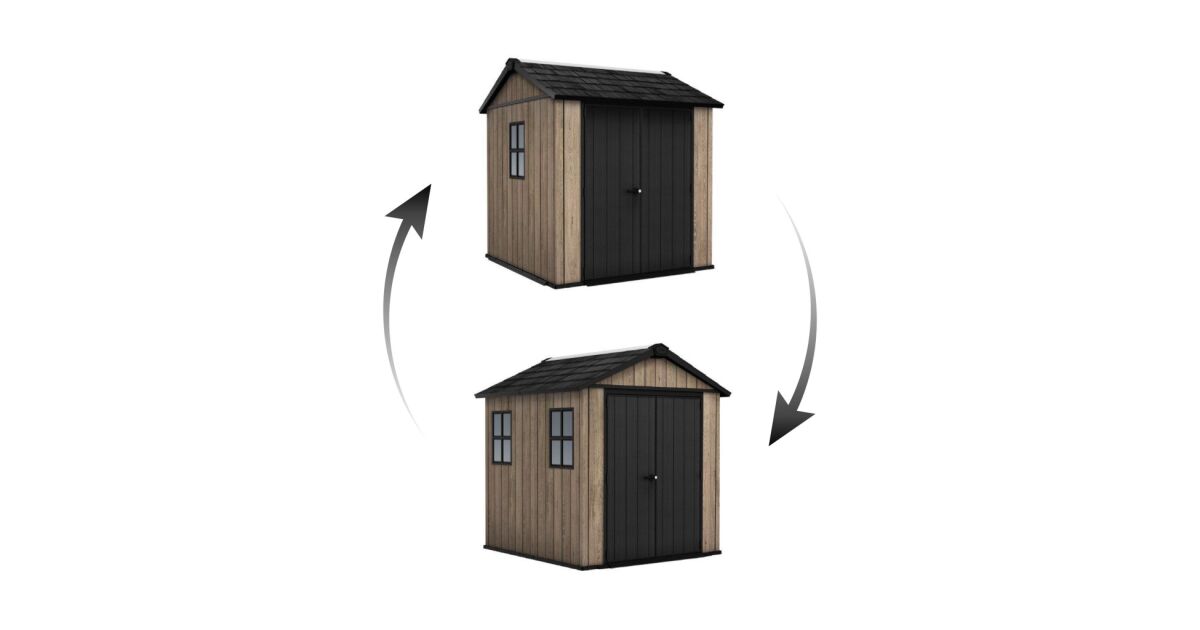 Keter Apex 7,5 x 7 Gartenhaus aus Eschenholz, mit Boden | Pepita.com