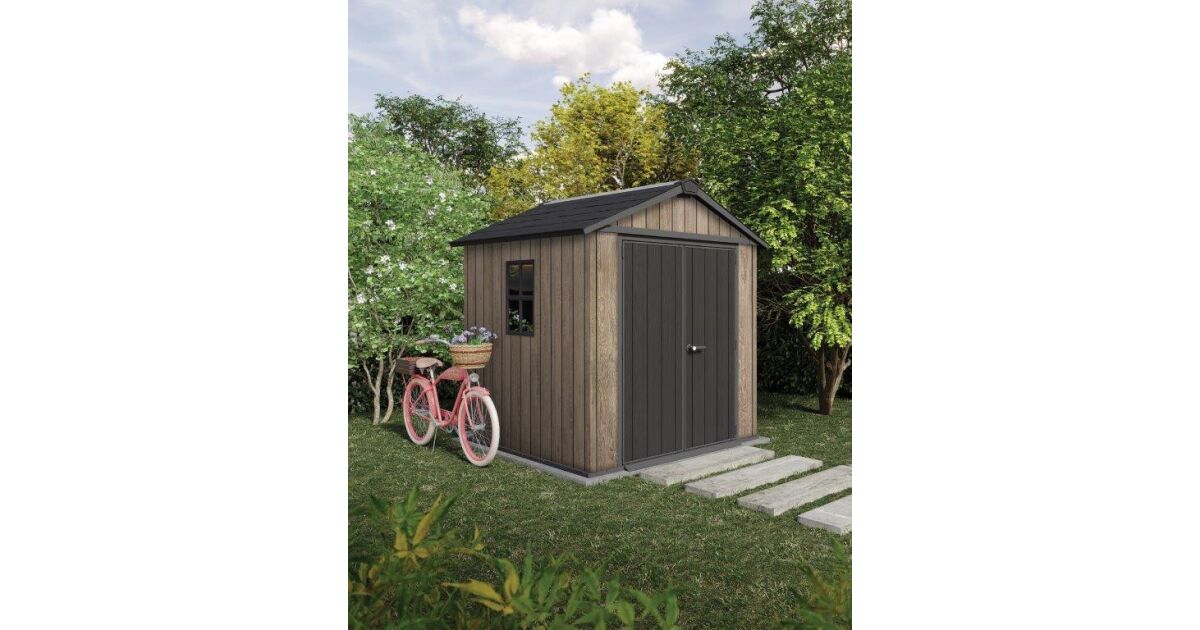Keter Apex 7,5 x 7 Gartenhaus aus Eschenholz, mit Boden | Pepita.com