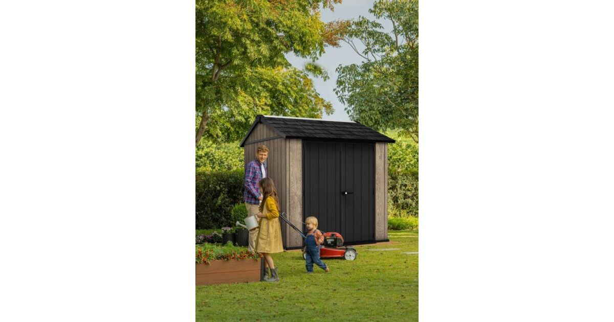 Keter Apex 7,5 x 7 Gartenhaus aus Eschenholz, mit Boden | Pepita.com