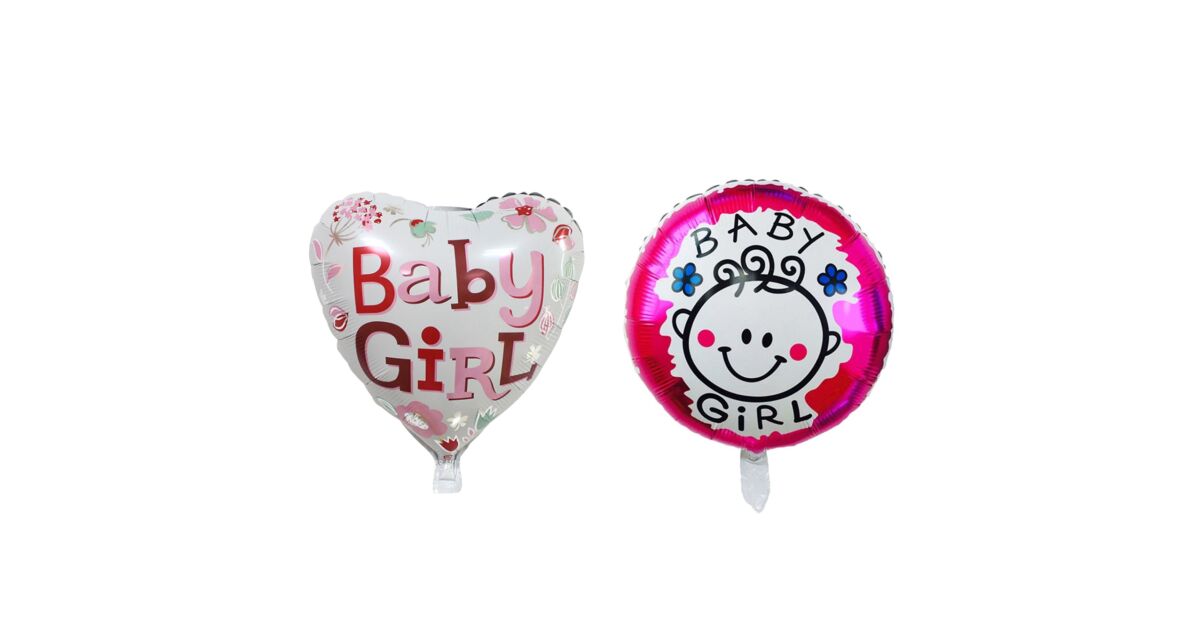 Set 2 Baloane din Folie Metalizata, Flippy, Figurine Inima si Cerc ...