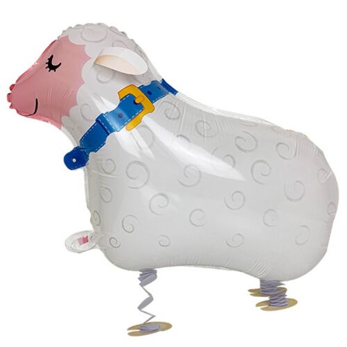 Fóliás lufi, Flippy, animált figura, bárány mintás, 66x46 cm, egyedi ...