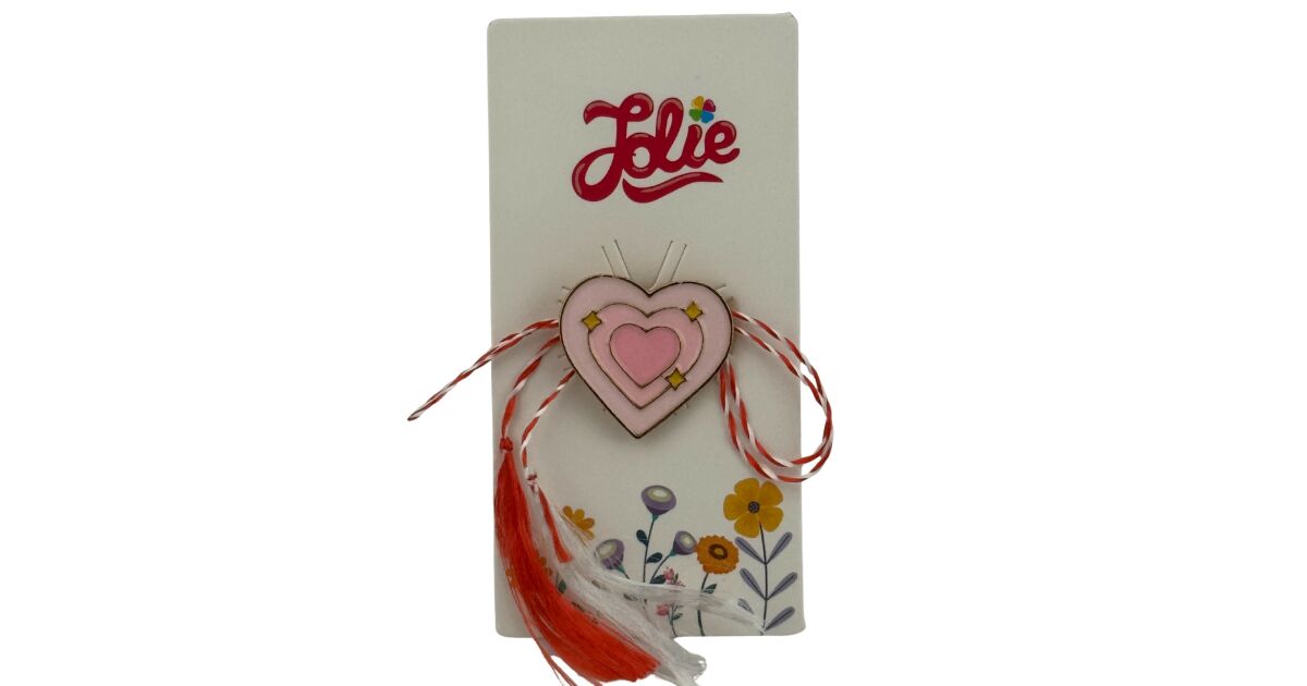Martisor pentru copii, Jolie, Material Metal, Ambalaj Carton cu Design ...