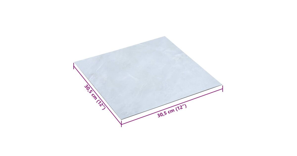 vidaXL Plăci de pardoseală autoadezive 30,5 x 30,5 cm 20 pcs PVC ...