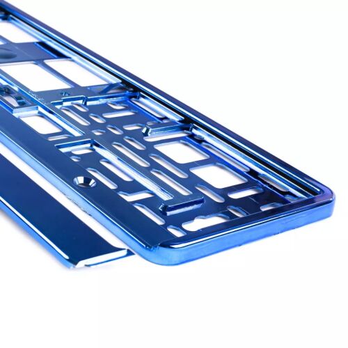 Kennzeichenhalter aus Kunststoff, Premiumqualität, Farbe: Blau | Pepita.com