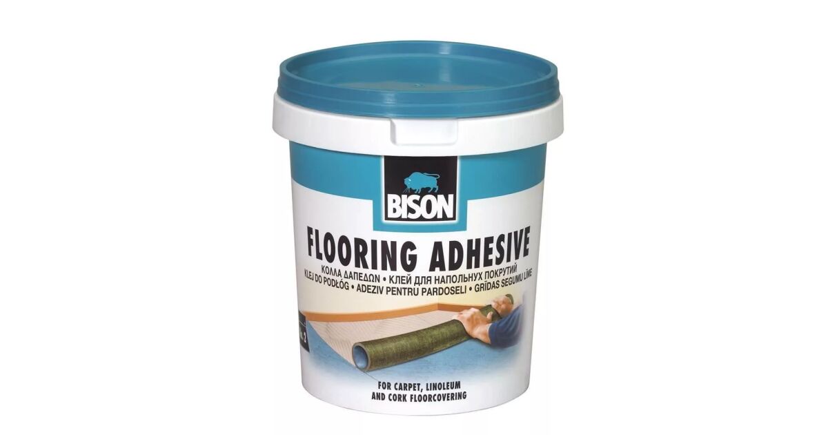 Adeziv pentru covoare din PVC și cauciuc sau linoleum, 1kg, Bison ...