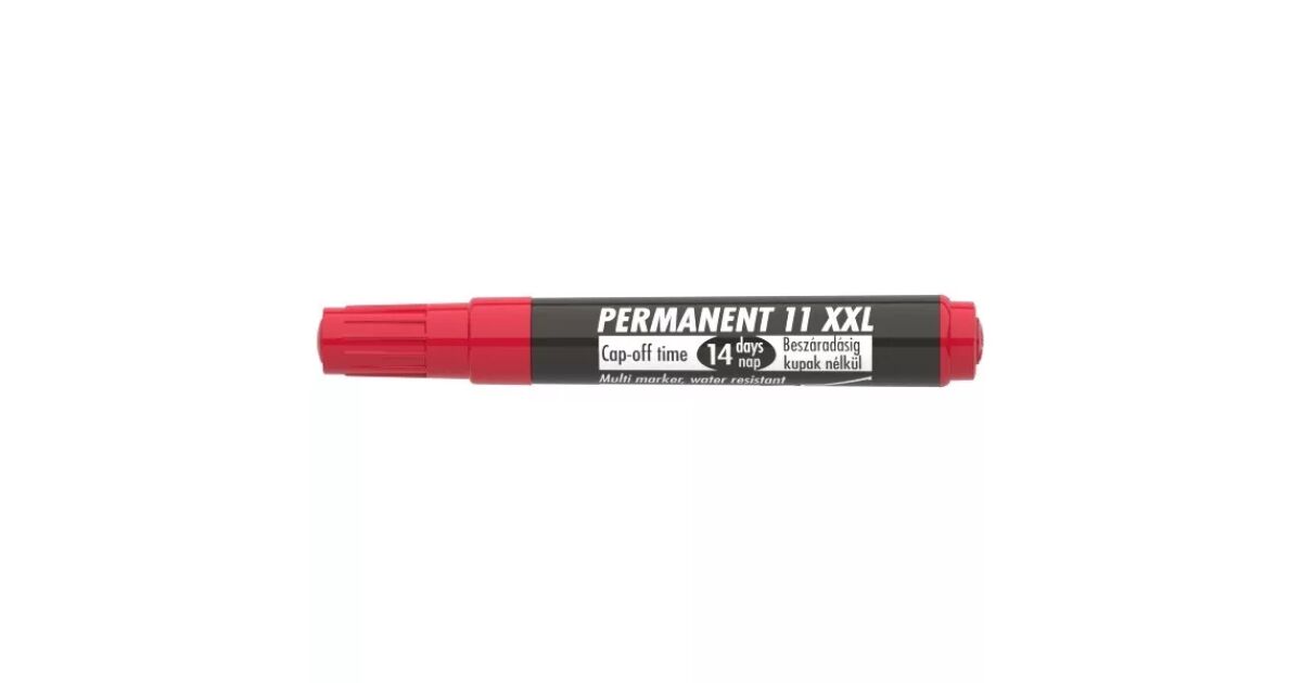 Marker ICO Permanent 11 XXL roșu | Pepita.com