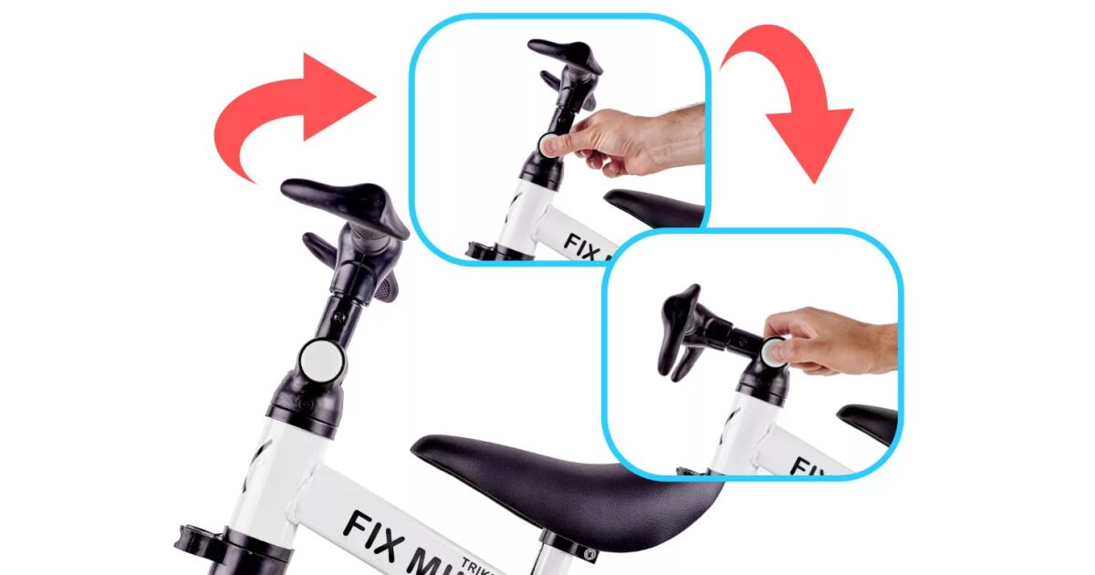 Tricicleta TRIKE FIX MINI, 3in1 adaptabila, culoare Alba | Pepita.hu