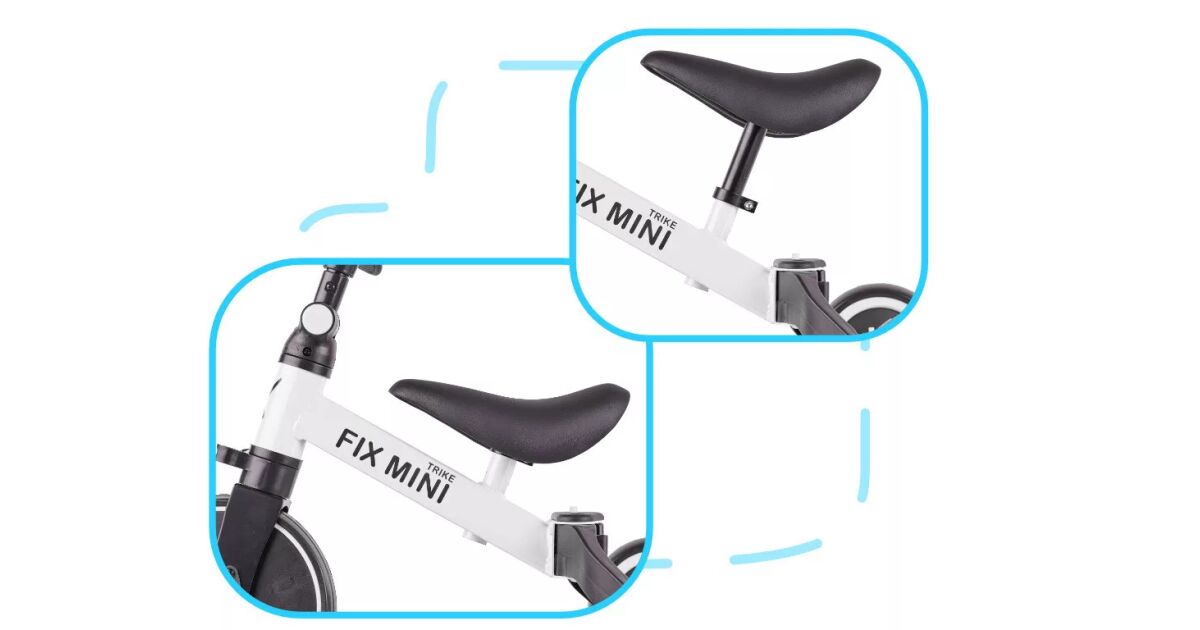 Tricicleta TRIKE FIX MINI, 3in1 adaptabila, culoare Alba | Pepita.hu