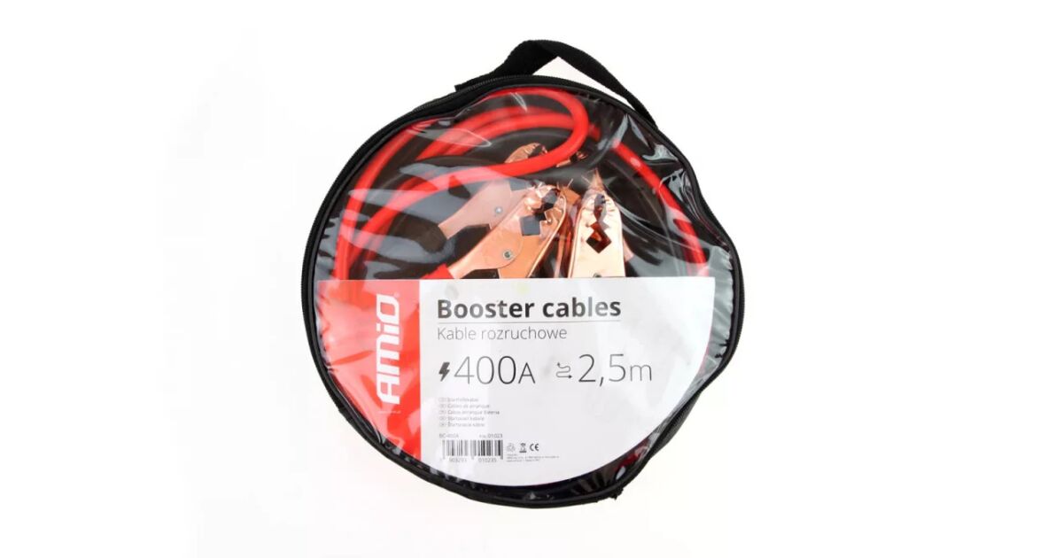 Set cablu de pornire auto cu clește, 400A - 2,5m | Pepita.com