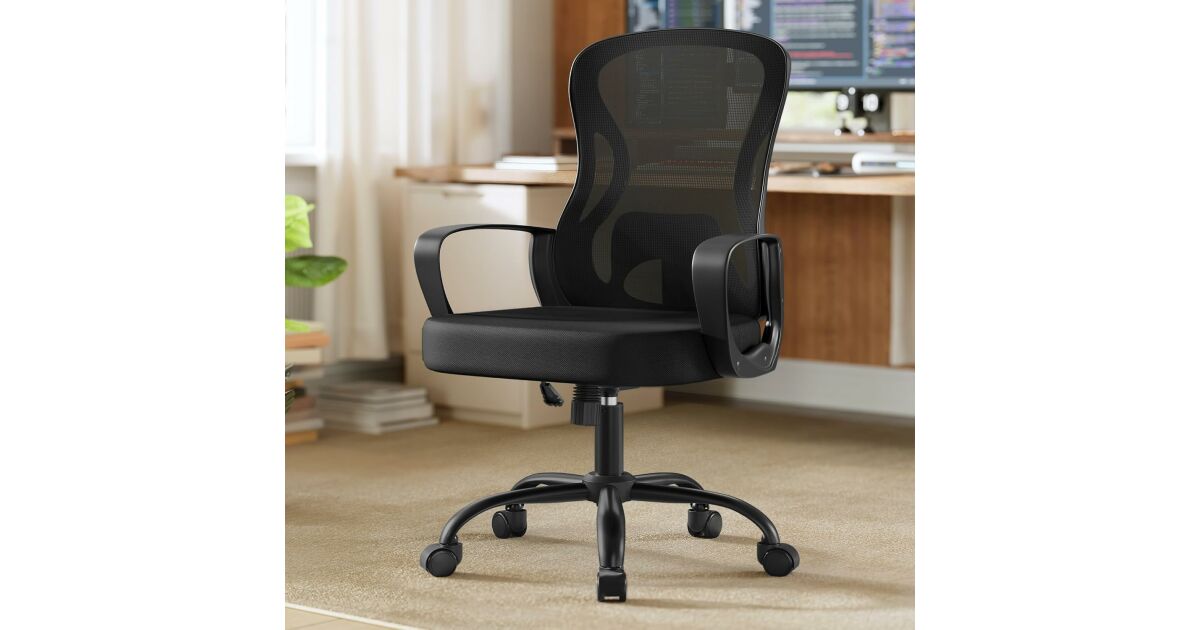 SONGMICS Ergonomikus irodai szék, hálós háttámla deréktámasszal ...