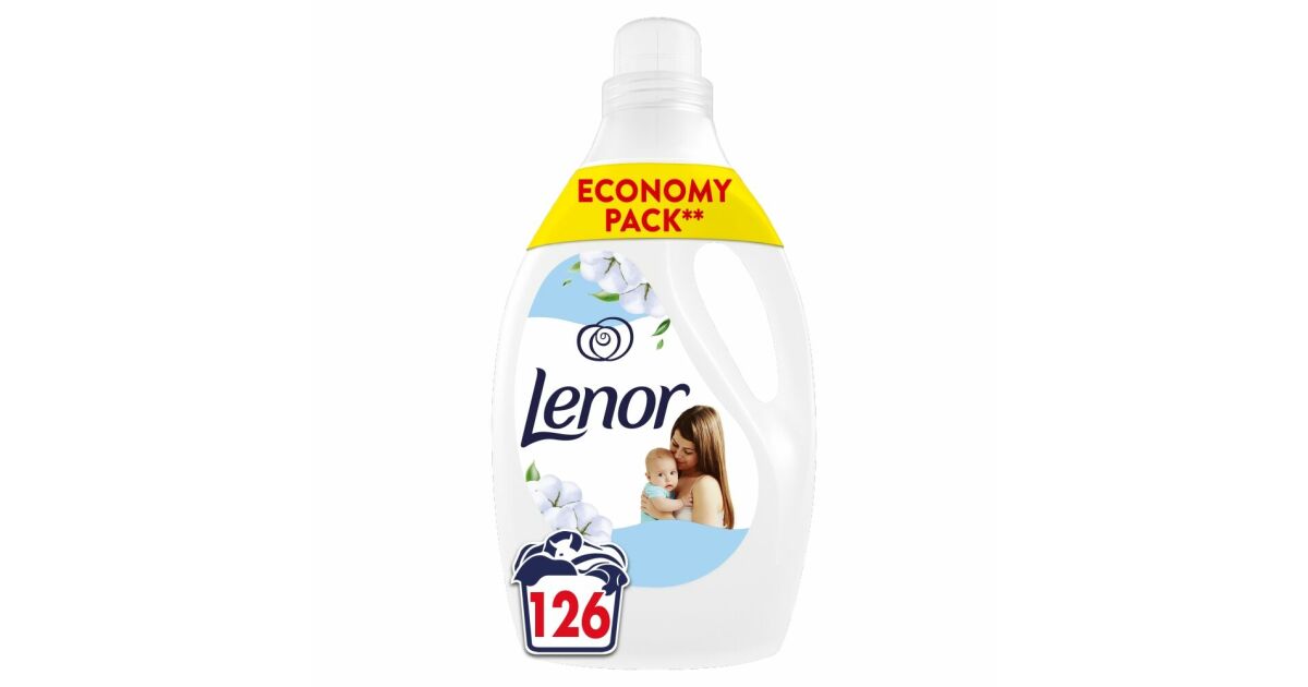 Lenor Sensitive Aviváž 504 praní 4x2650ml + Darček Lenor gumička do ...