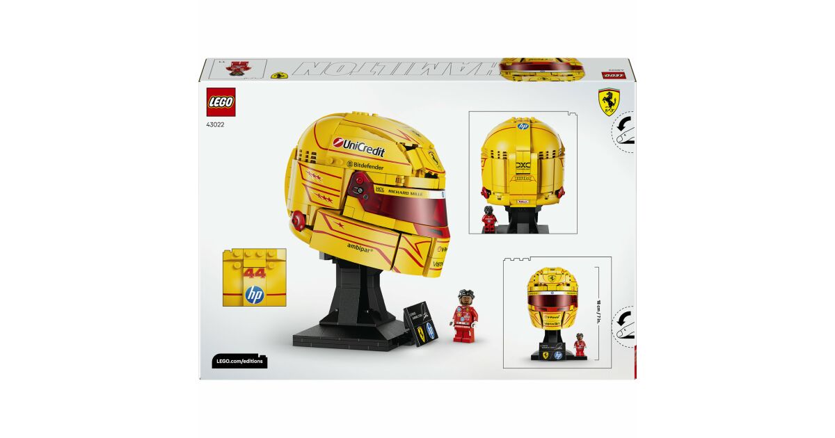 LEGO® Editions Scuderia Ferrari HP Casca lui Lewis Hamilton 43022 ...