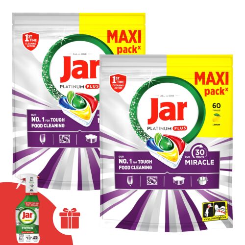 Jar Our 30 Minute Miracle Platinum Plus Kapsułki do zmywarki 2x60 szt ...