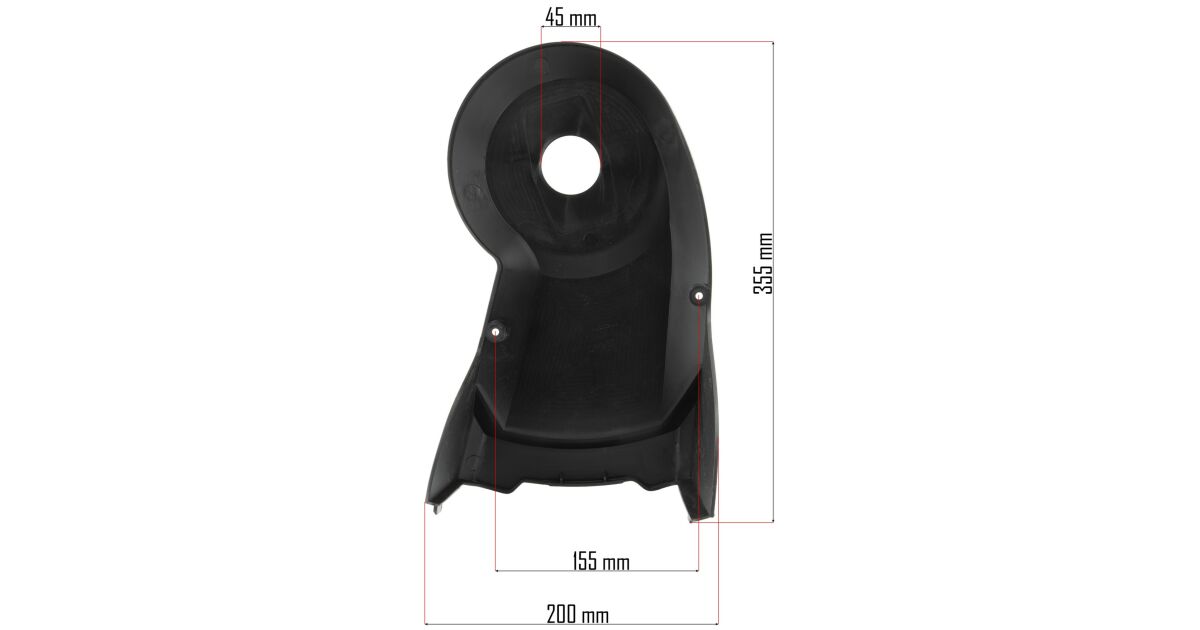 Powermat Fűnyíró Ékszíj Burkolat – 355mm, PP anyag – PM-KSS-700SH ...