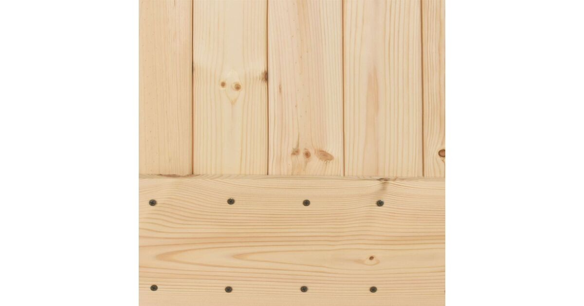 vidaXL Csúszó ajtó Természetes és Fehér 70 x 210 cm Szilárd Fenyőfa ...
