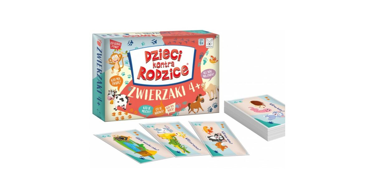 Gyerekek kontra szülők. Állatok 4+. Társasjáték. Kenguru | Pepita.hu
