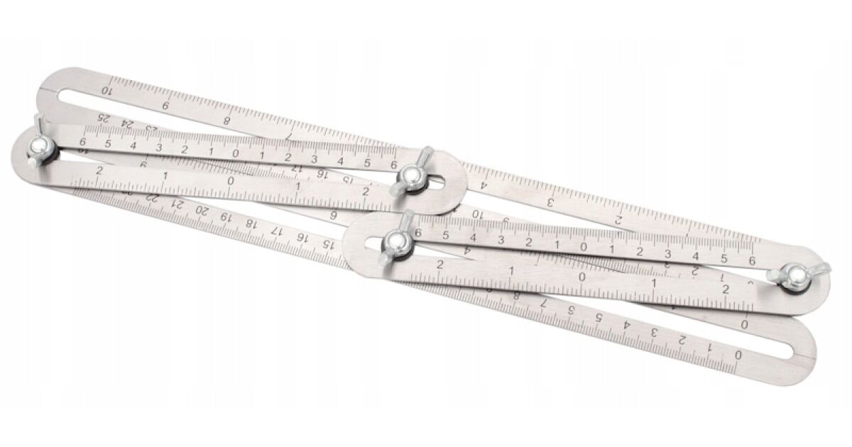 Állítható szögű sablon rozsdamentes acélból 25*12cm | Pepita.hu