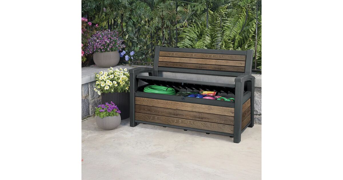 Decocoat plastová záhradná lavica/úložný box 227 L | Pepita.com