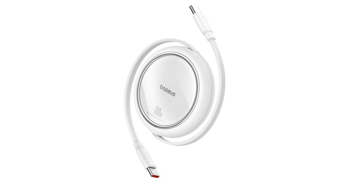 Baseus – mini navíjací dátový kábel Free2Draw Type-C na Type-C, 100 W ...