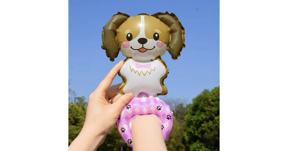 Balon din Folie Metalizata, Flippy, Figurine Animalute, Tip Bratara ...