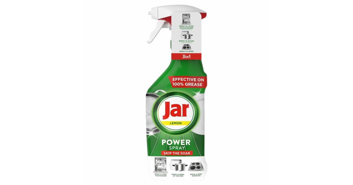 Jar Płyn do mycia naczyń Lemon 3x900ml + Prezent Jar 3w1 Power Spray ...