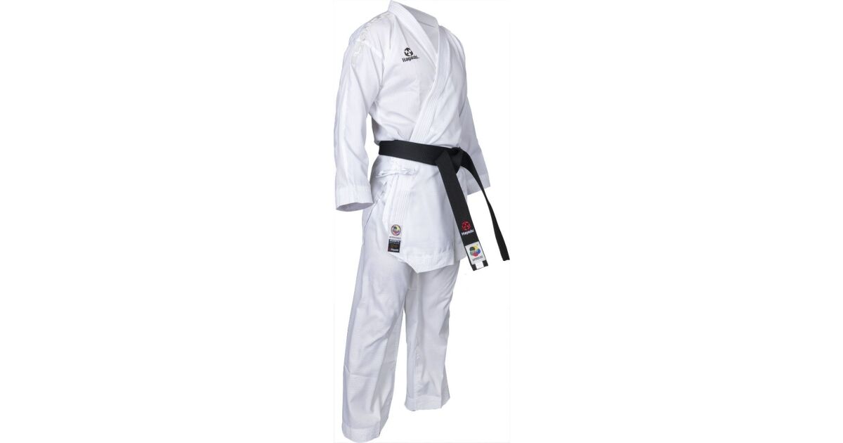 Karate Gi Air Deluxe, schválené WKF, Hayashi, bielo-sivé, S | Pepita.com