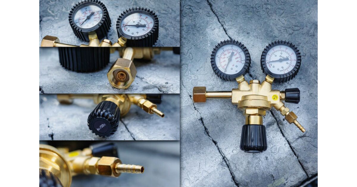 NU COMANDA! Reductor de presiune pentru CO2 și Argon (pentru AWI, MIG ...