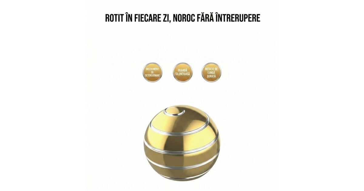 Sfera Fidget Spinner Metalic, Flippy, Cinkötvözet test, Rozsdamentes ...