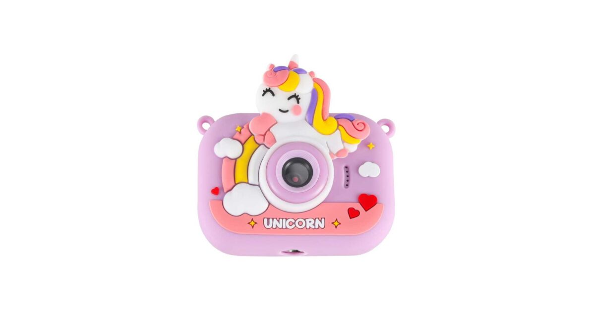 Digitale Kinderkamera mit Stativ, Lila - für Fotos und Videos für ...