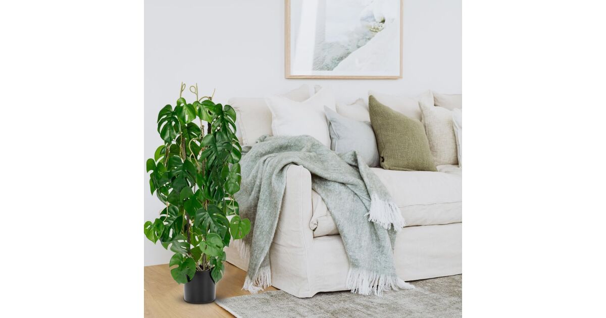 Sztuczna Roślina Philodendron Dekoracyjna Zielona 76 cm Realistyczna ...