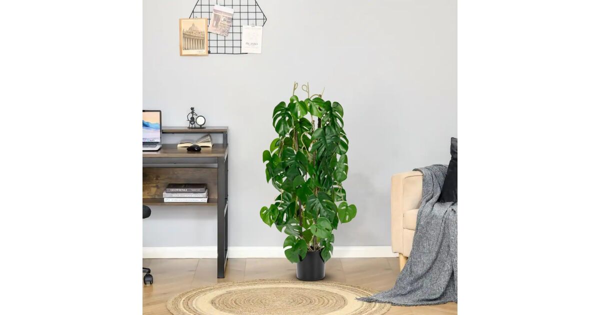 Sztuczna Roślina Philodendron Dekoracyjna Zielona 76 cm Realistyczna ...