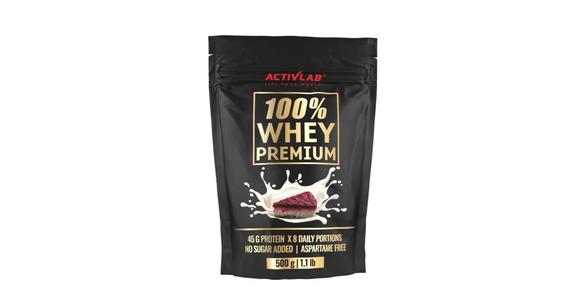 ActivLab 100% Whey Premium WPC fehérjepor, 500 g, Meggyes torta íz ...