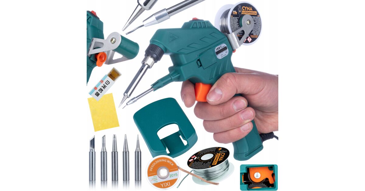 Trusă De Lipit SolderPro 60W - Ciocan De Lipit Cu Alimentator De ...